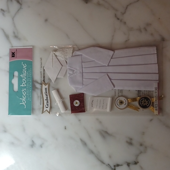 Jolee's Boutique | Office | Graduation Stickers 3d Stickers White ...